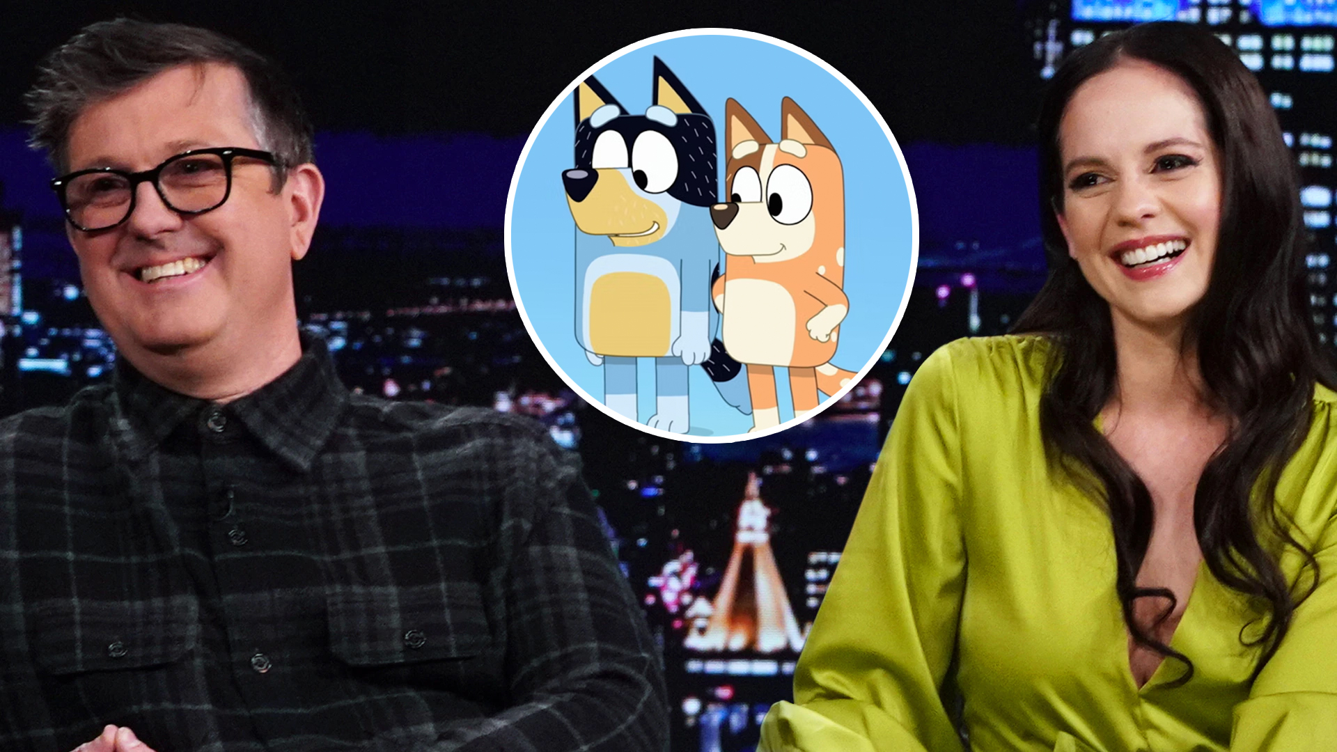Attention Bluey Fans: Bandit & Chilli Heeler Were Just On Jimmy Fallon